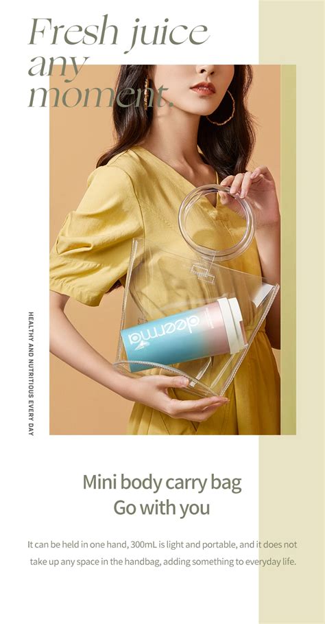 Deerma 무선 과즙 짜는 기계 4 블레이드 휴대용 블렌더 믹서 기계 1500mah Usb 과일 주스 추출기 6 시간 항온착즙기 Aliexpress