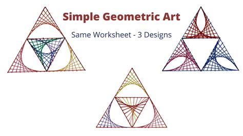 How To Draw Spirograph Pattern Art In Triangle Free Worksheet