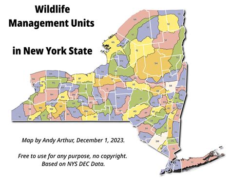 Thematic Map Nys Wildlife Management Areas Andy