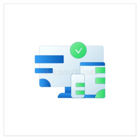 Cross Platform Design Flat Icon Stock Vector Illustration Of