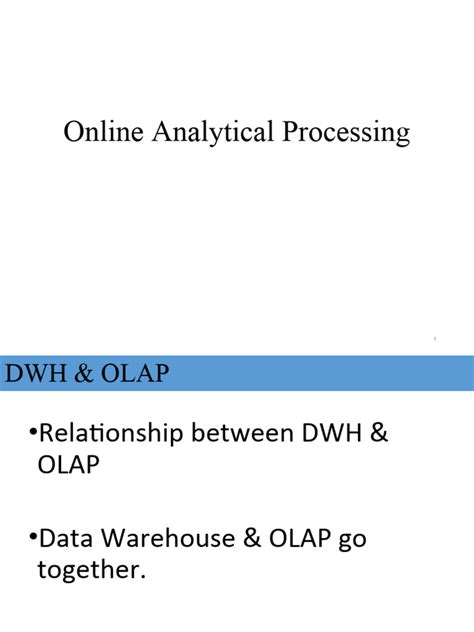 Olap 2 Pdf Information Technology Management Applied Mathematics