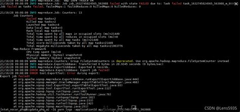 Sqoop 导出数据 Job Failed With State Failed Due To Task Failed问题详解qoop过程中每个task的status都是failed Csdn博客