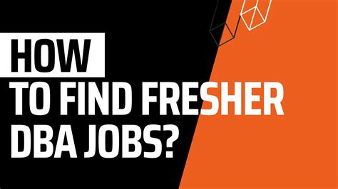 How To Find Dba Jobs As A Fresher Youtube