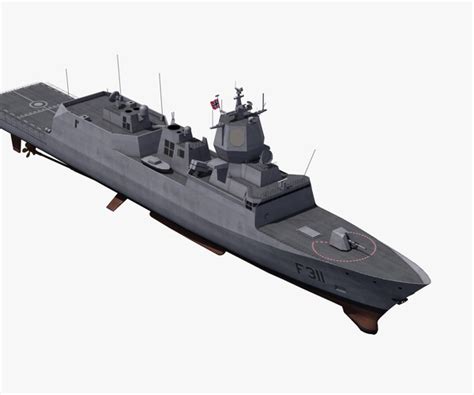 Artstation Fridtjof Nansen Class Frigate Game Assets