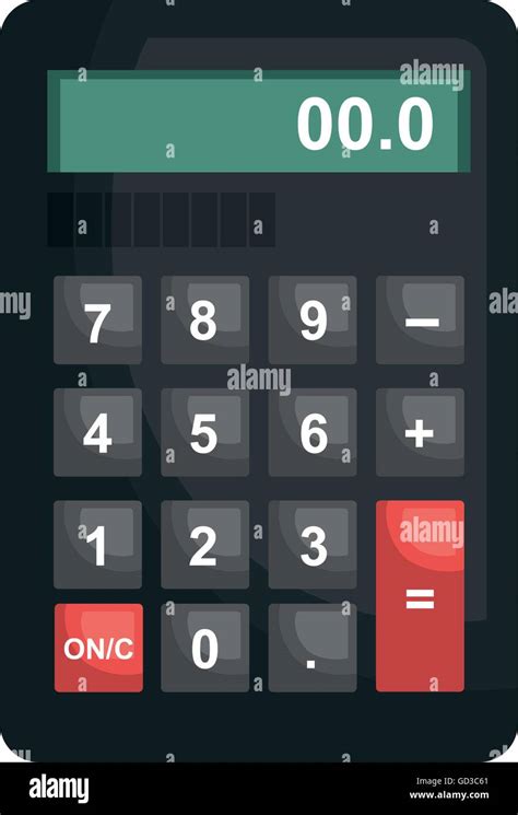 Calculator Maths Tool Isolated Flat Icon Stock Vector Image And Art Alamy