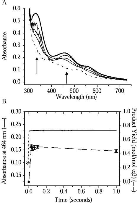 Stopped Flow Spectroscopy Of Ndo Single Turnover A Rapid Scan Download Scientific Diagram