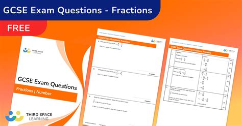 Fractions Exam Questions Gcse Maths [free]