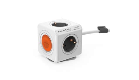 Allocacoc Powercube Extended Remote Wit Pikendusjuhtmed Photopoint