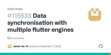 Data Synchronisation With Multiple Flutter Engines · Issue 115533