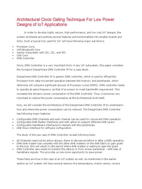 Architecture Clock Gating Download Free Pdf System On A Chip