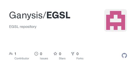 Github Ganysisegsl Egsl Repository