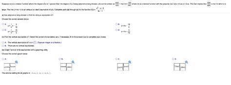 Solved Suppose Pq Is A Rational Function Where The Degree