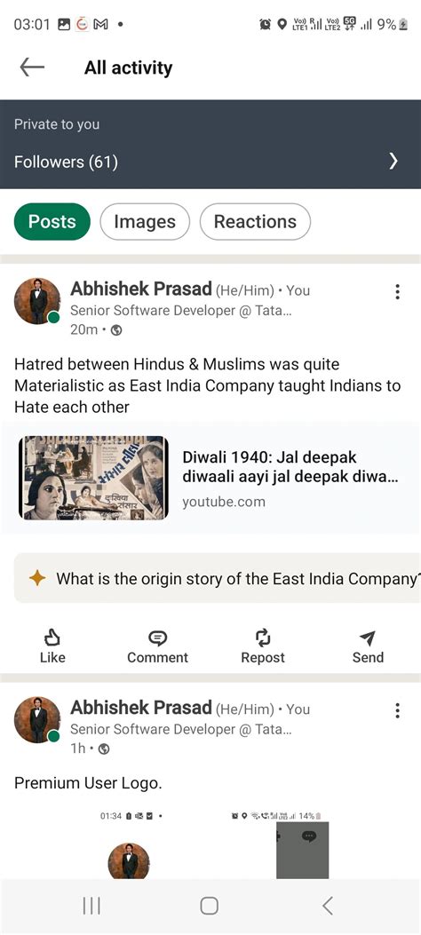 Abhishek Prasad On Linkedin Premium Linkedin Users Get Ai Assisted Description Of Posts