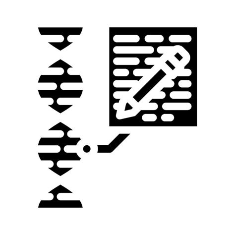 Genome Editing Genetic Engineering Glyph Icon Illustration 60184597