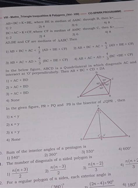 Viii Mathstriangle Inequalities And Polygonsvol Viii Co Sparkpr