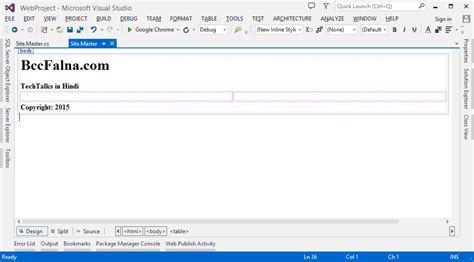 Master Page Design In Aspnet The Simplest Way