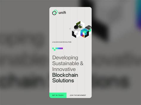 Unifi Blockchain Solutions Awwwards Honorable Mention