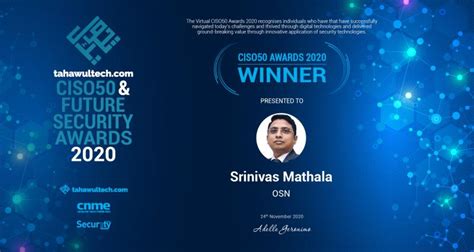 Srinivas M On Linkedin Infosec Ciso50 Ciso Osn 55 Comments