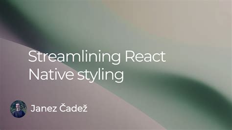 React Native Styling Guide Janez Tech
