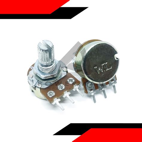 2pcs 100k Ohm Ohms 3 Terminal Linear Taper Rotary Potentiometer B100k 100k Ohm Arduino Stereo
