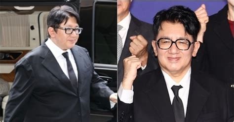 ‘날렵한 턱선 홀쭉해진 방시혁 한경협 총회서 포착