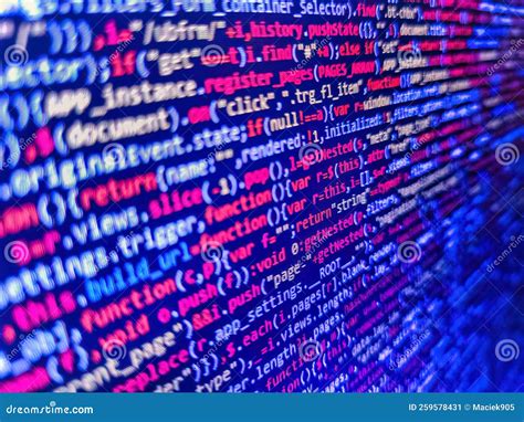 Software Developer Programming Code Matrix Byte Of Binary Data Rian