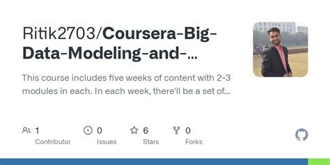 Coursera Big Data Modeling And Management Systems By University Of