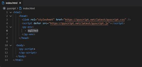 Error In Py Env Sqlite3 · Issue 787 · Pyscriptpyscript · Github
