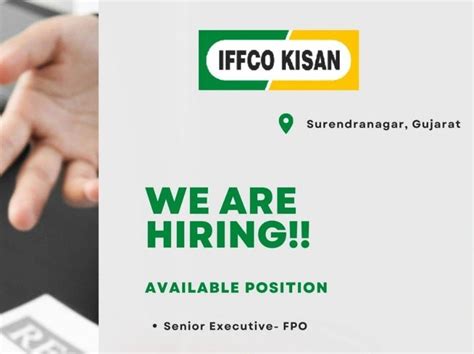 Iffco Kisan Suvidha Limited Hiring Senior Executive Fpo Apply Now