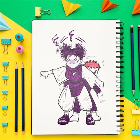 قیمت و خرید دفتر نقاشی باژیکان طرح انیمه جوجوتسو کایسن کد 20100824 به همراه فتوکارت مجموعه 24 عددی