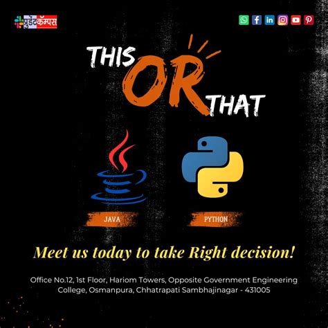 Prudentcampus On Linkedin Javavspython Codeconfidently