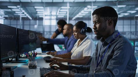 Software Developers In Data Center Implementing Ai Predictive