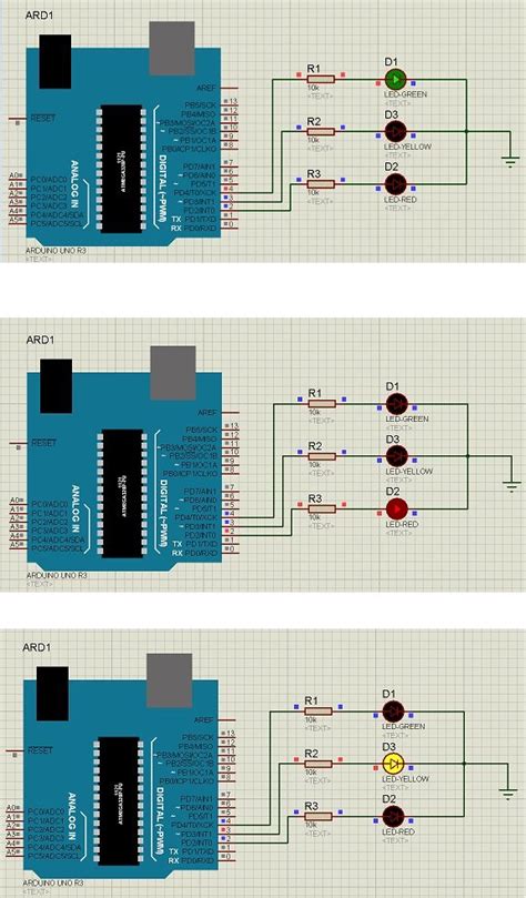 Traffic Signal Control Using Arduino The Engineering Projects