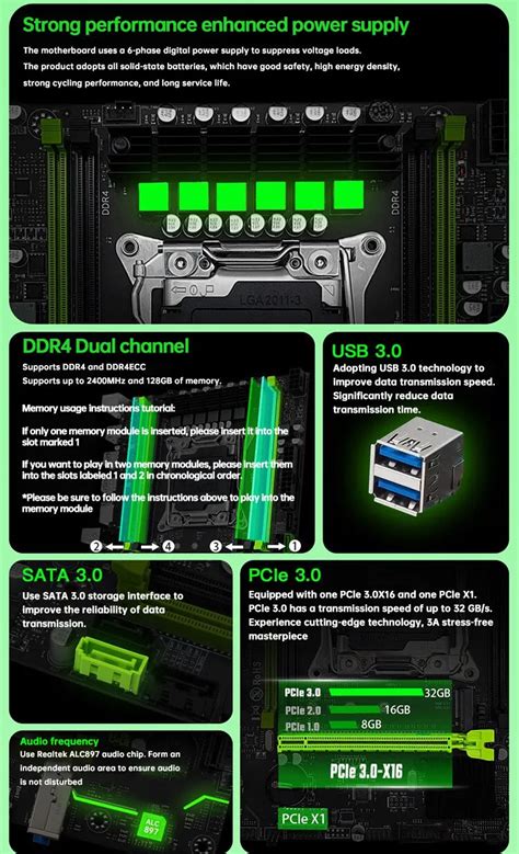 Motherboard With CPU Combo Set High Performance Computing Kit With E5 2650 V4 CPU 16GB DDR4