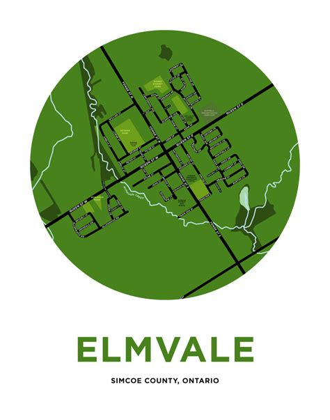 Elmvale Map Print Jelly Brothers