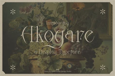 Akogare Display Font Type Class Heroes