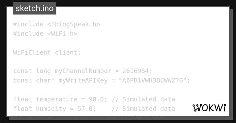 Thingspeak Wokwi Esp32 Stm32 Arduino Simulator