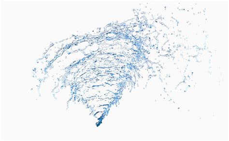 3d 물이 튀는 투명하고 맑은 푸른 물이 흰색 배경에 고립되어 있습니다 3d 렌더링 일러스트레이션 3차원 형태에 대한 스톡 사진 및 기타 이미지 Istock