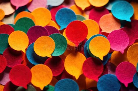 Colorful Speech Bubbles Dialog Communication Concept Pattern Wallpaper