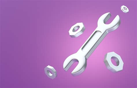 Premium Photo Isolated Fixed Wrench 3d Illustration