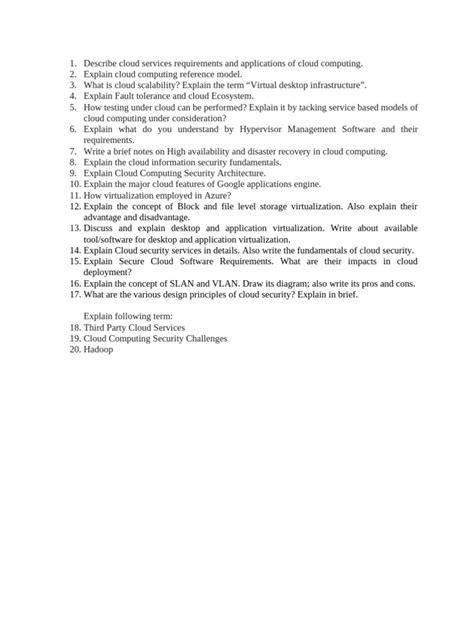 Cloud Computing Assignment Pdf