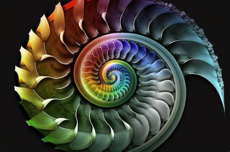 Premium Ai Image Vibrant And Dynamic Fractal Spiral Illustration With