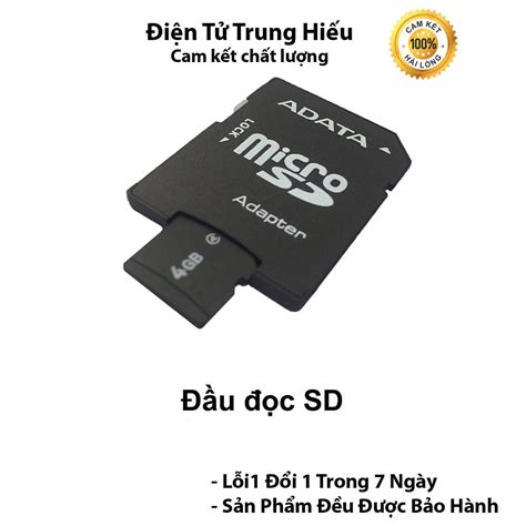 ChÍnh HÃng Adapter Thẻ Nhớ Chuyển đổi Thẻ Nhớ Micro Sd Tf Sang Sd Dùng Cho Máy ảnh Laptop
