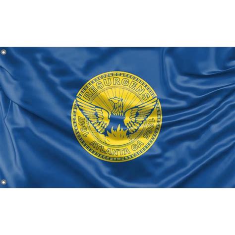 Atlanta City Flag Unique Design Print High Quality Materials Size 3x5