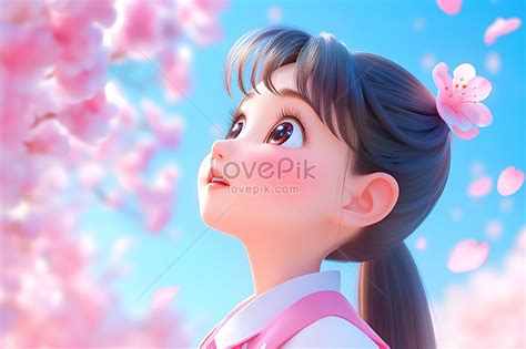 귀여운 십대 소녀 일러스트 무료 다운로드 Lovepik