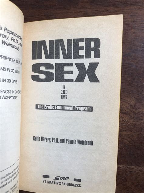 Inner Sex In Thirty Days By Keith Harary 1990 Trade Paperback 9780312051037 Ebay