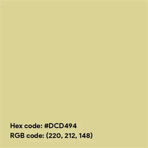 Lemon Grass Color Hex Code Is Dcd494