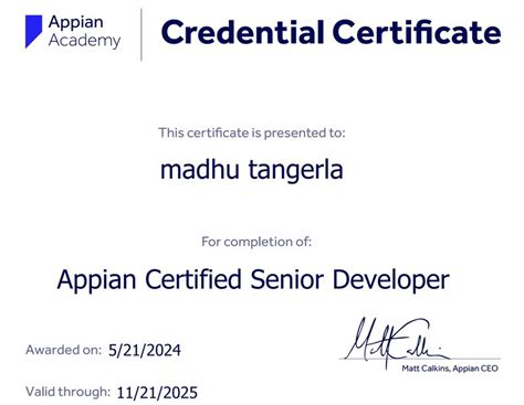 Level 2 Certificate Madhu T