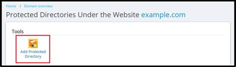 How Add Password Protected Directory Diadem Technologies Support Knowledgebase