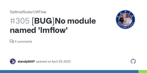 Bug No Module Named Lmflow Issue Optimalscale Lmflow Github